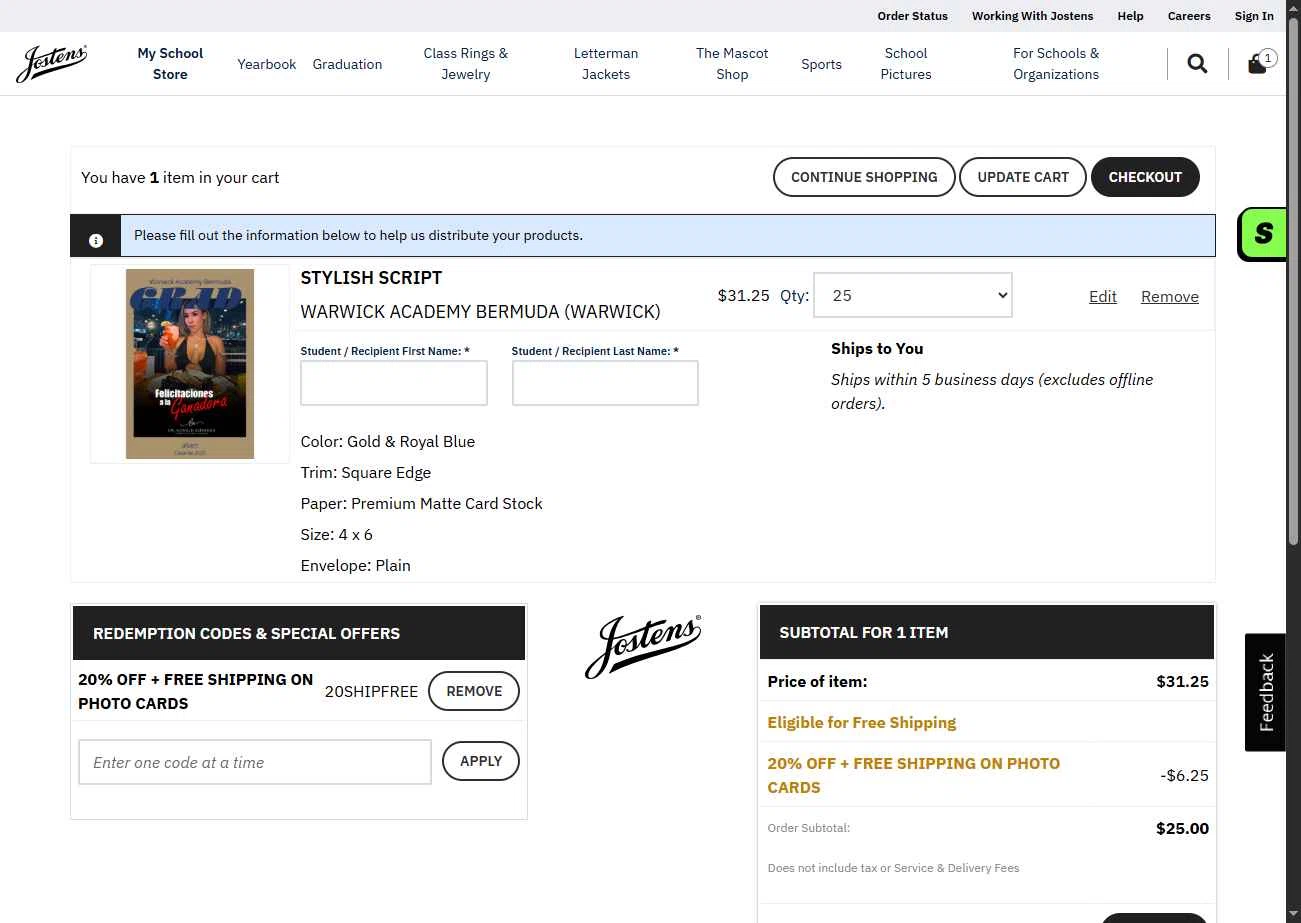 Jostens Promo Codes - $50 Off (4 Verified) Jan 2026
