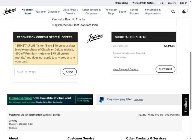 Jostens Promo Codes (2 Verified) - $50 Off w/Code Jul 2025