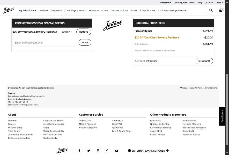 Jostens Promo Codes - $300 Off (6 Verified) Dec 2025