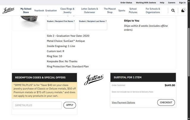 Jostens Promo Codes (2 Verified) - $50 Off w/Code Jul 2025