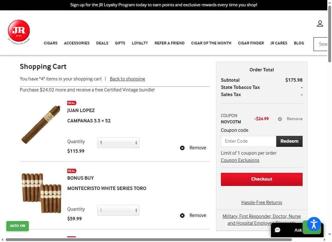 JR Cigar Promo Codes - 5% Off (27 Verified) Dec 2025