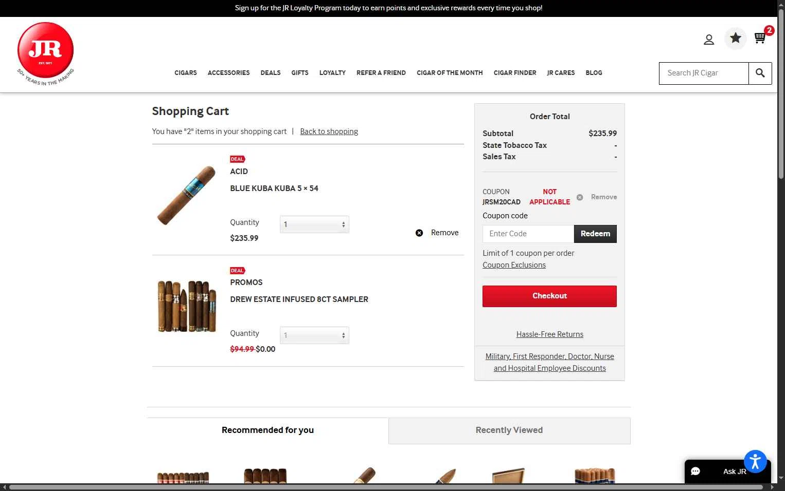 JR Cigar Promo Codes - 5% Off (23 Verified) Dec 2025