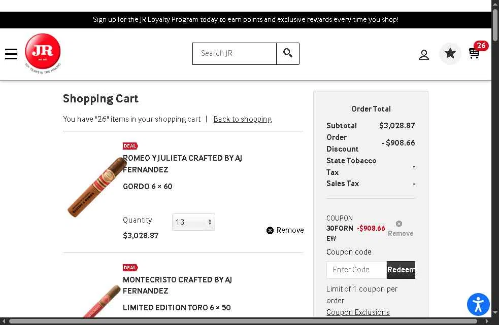 JR Cigar Promo Codes - 5% Off (27 Verified) Dec 2025