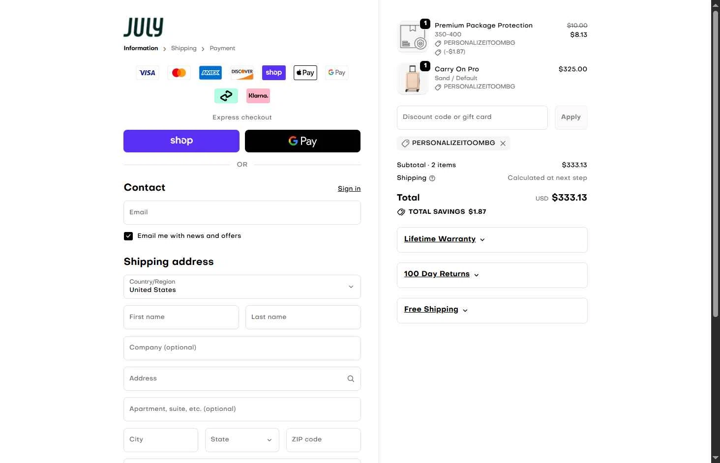 July Promo Codes - 15% Off (6 Verified) Dec 2025