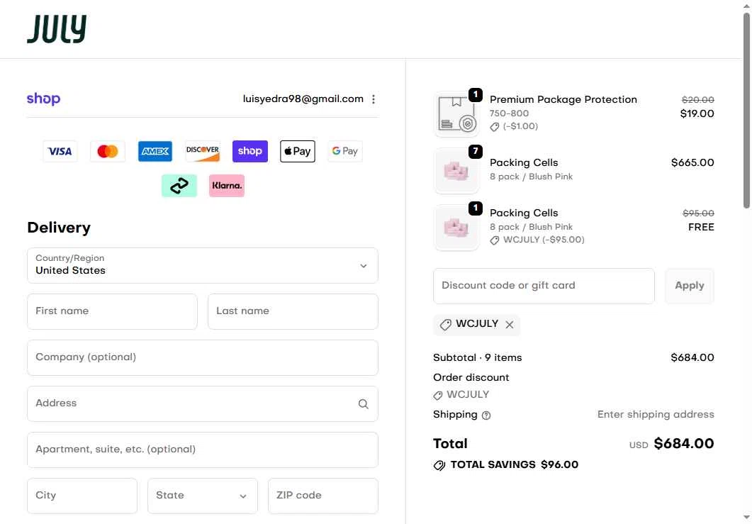 July Promo Codes - 15% Off (5 Verified) Dec 2025