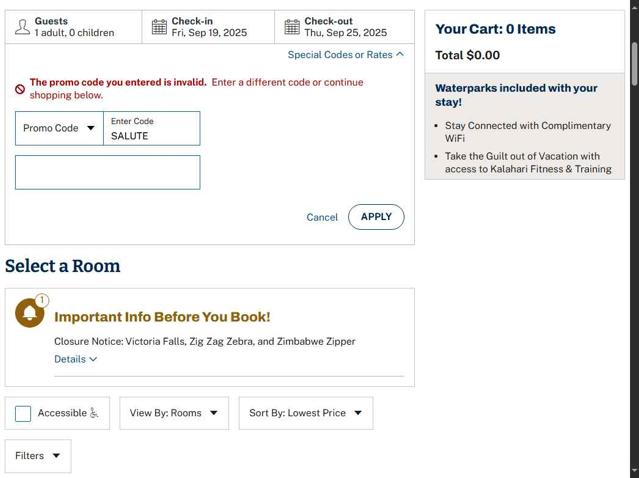 Kalahari Resorts Promo Codes (3 Verified) - 30% Off Oct 2025