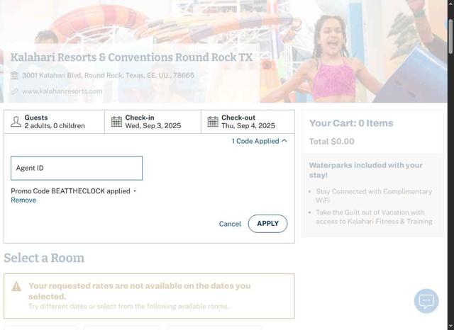 Kalahari Resorts Promo Codes (2 Verified) - 10% Off Sep 2025