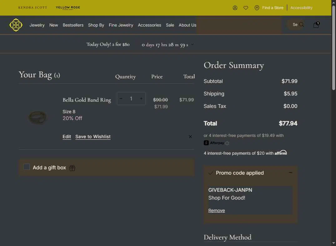 Kendra Scott Promo Codes - 20% Off (6 Verified) Nov 2025