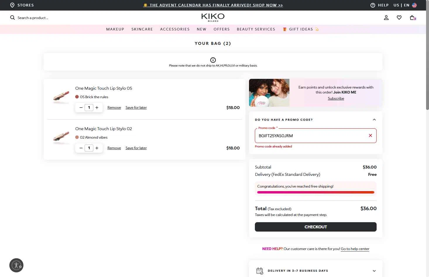 KIKO Milano Promo Codes - 10% Off (2 Verified) Jan 2026