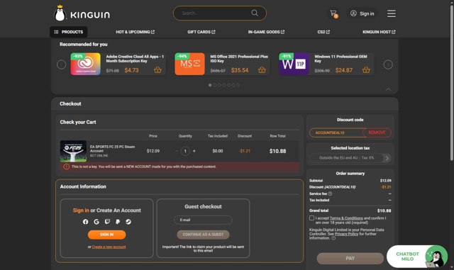 Kinguin Promo Codes - 10% Off Discount Jul 2025