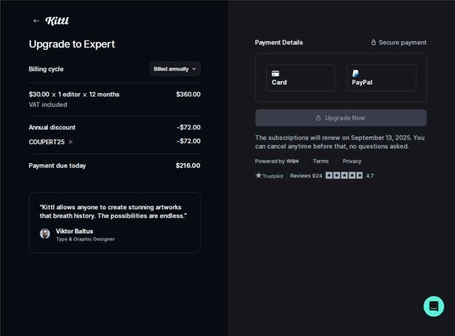 Kittl Promo Codes (32 Verified) - 25% Off Sitewide Oct 2025