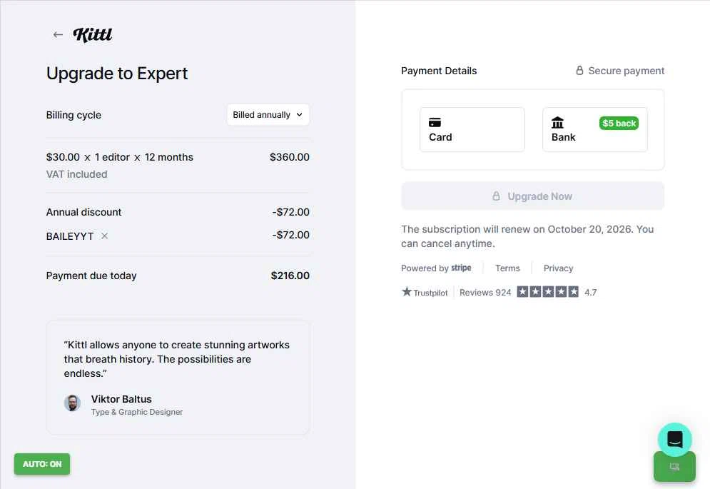 Kittl Promo Codes (32 Verified) - 40% Off Sitewide Oct 2025