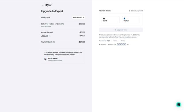 Kittl Promo Codes (32 Verified) - 40% Off Sitewide Sep 2025