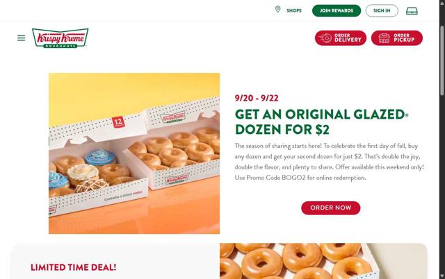 Krispy Kreme Promo Codes (5 Verified) - $10 Off Oct 2025