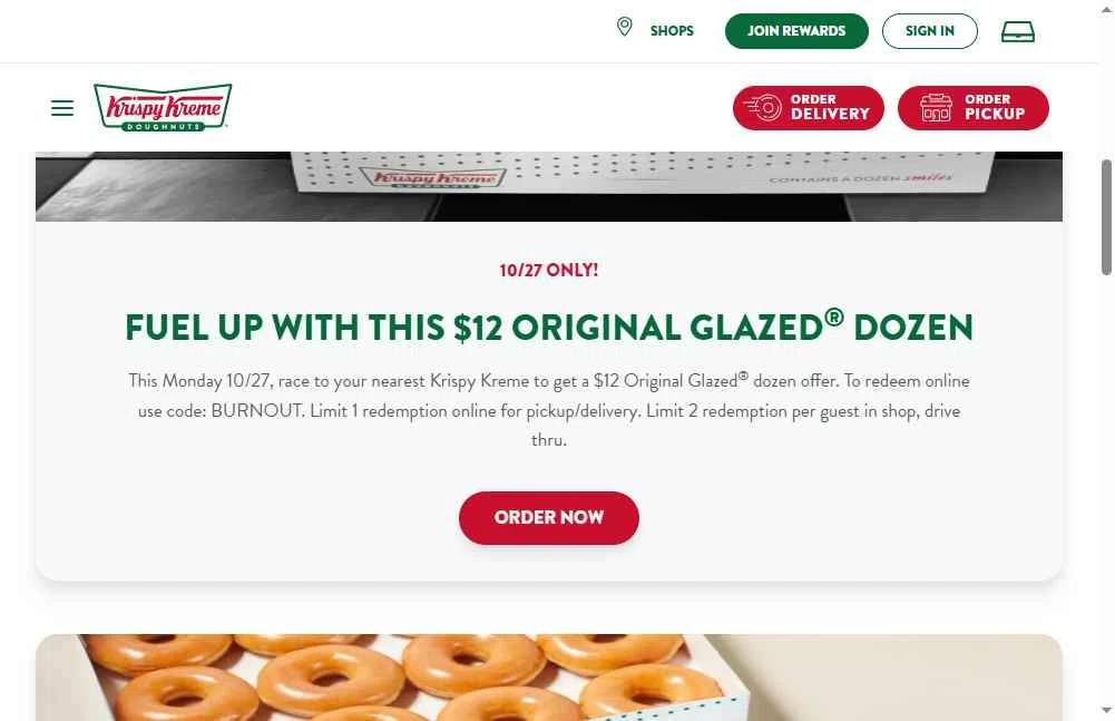 Krispy Kreme Promo Codes - $10 Off (4 Verified) Nov 2025