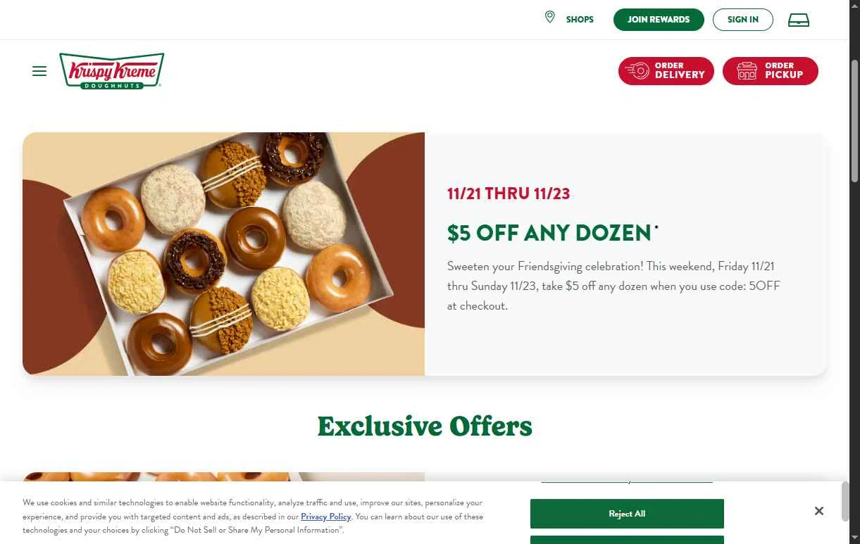 Krispy Kreme Promo Codes - $5 Off (1 Verified) Jan 2026