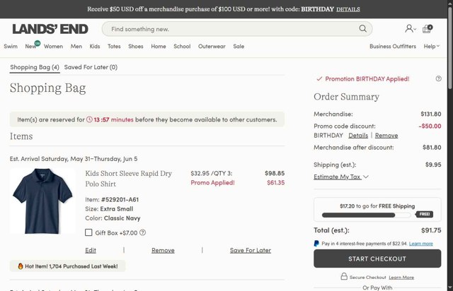Lands' End Promo Codes (9 Verified) - 50% Off Jun 2025