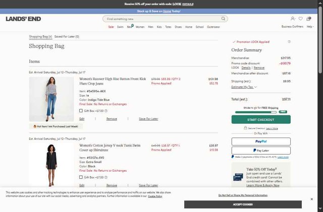 Lands' End Promo Codes (11 Verified) - 20% Off Jul 2025