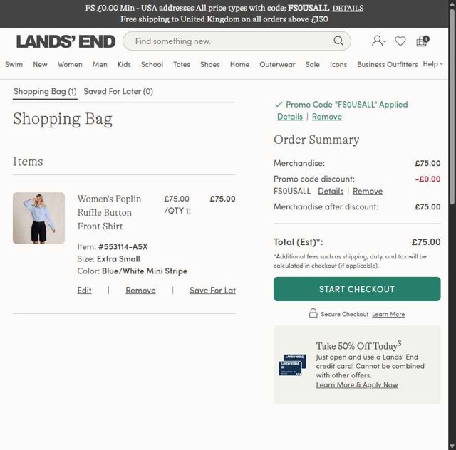 Lands' End Promo Codes (25 Verified) - 50% Off Aug 2025