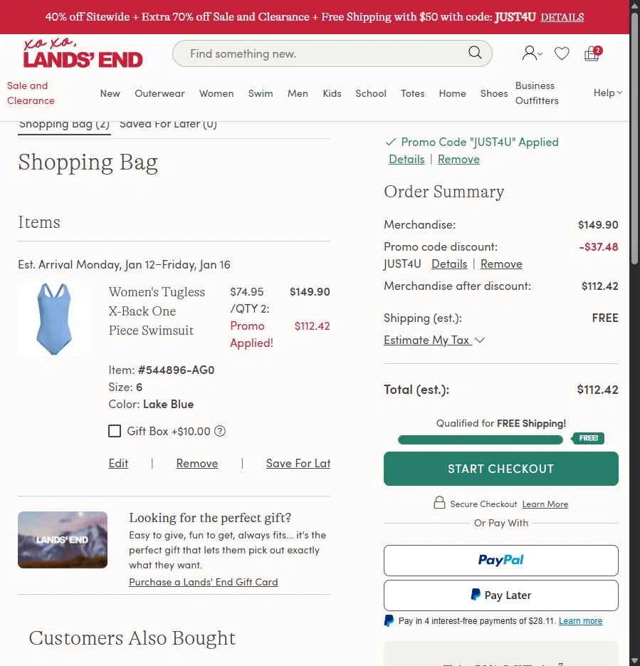 Lands' End Promo Codes - 60% Off (18 Verified) Jan 2026