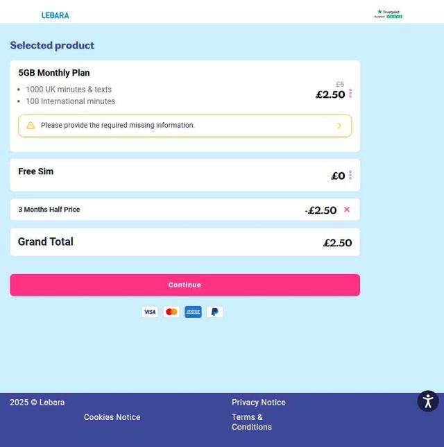 Lebara Discount Codes - $5 Off (2 Verified) Oct 2025