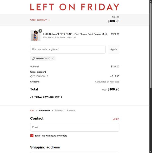 Left on Friday Promo Codes (2 Verified) - 10% Off Jul 2025