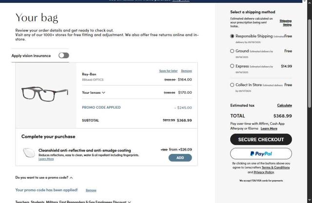 LensCrafters Promo Codes - 25% Off (Verified) Sep 2025