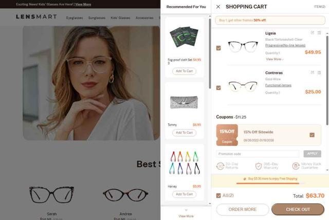 Lensmart Online Promo Codes - 25% Off Sep 2025