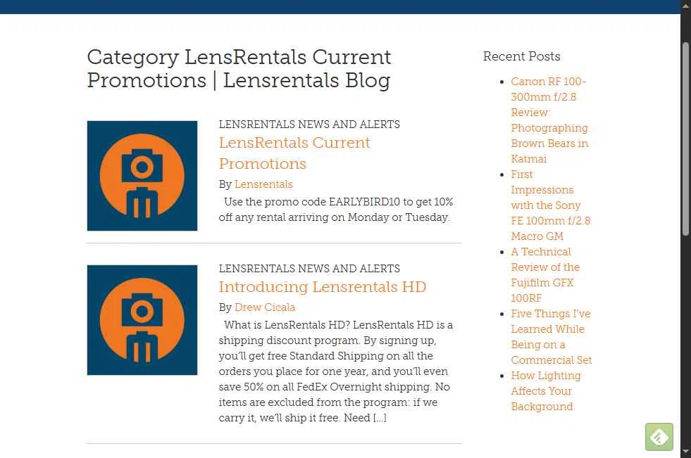 LensRentals.com Promo Code - 25% Off (Verified) Nov 2025