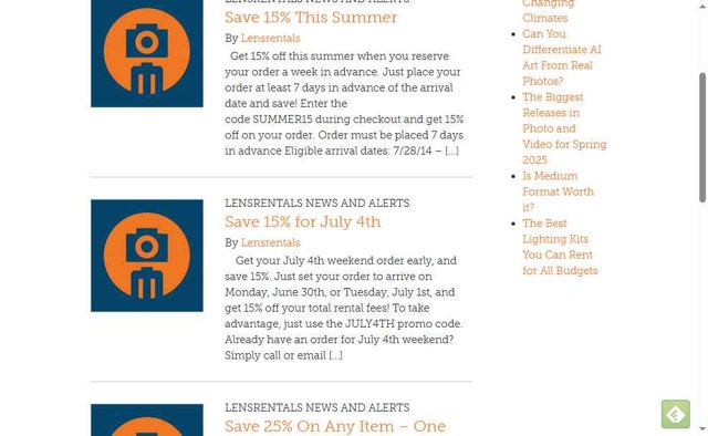 LensRentals.com Promo Codes (3 Verified) - 15% Off Jun 2025