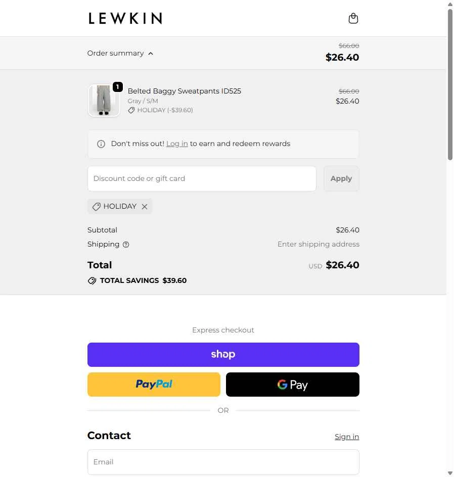 Lewkin Promo Codes - 60% Off (106 Verified) Jan 2026