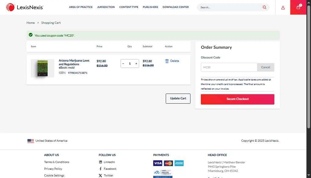 LexisNexis Promo Codes (5 Verified) - 20% Off Oct 2025