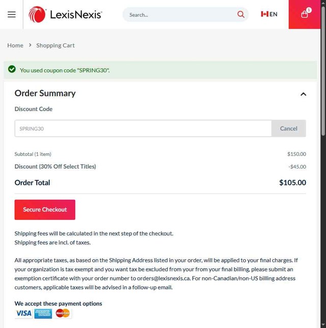 LexisNexis Promo Codes (3 Verified) - 20% Off Jul 2025