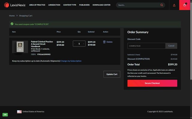LexisNexis Promo Codes (3 Verified) - 20% Off Sep 2025