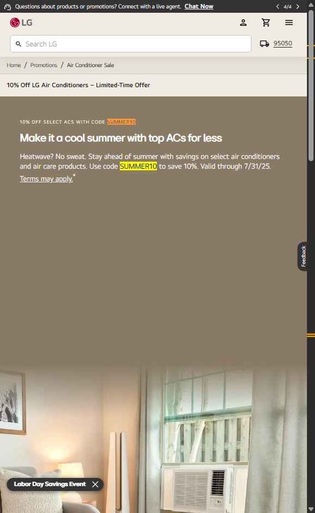 LG Promo Codes - 10% Off (1 Verified) Sep 2025