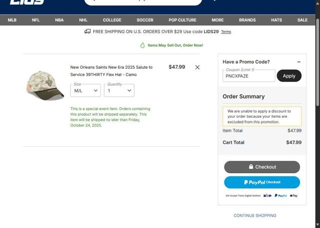 Lids Discount Codes - 25% Off (15 Verified) Oct 2025