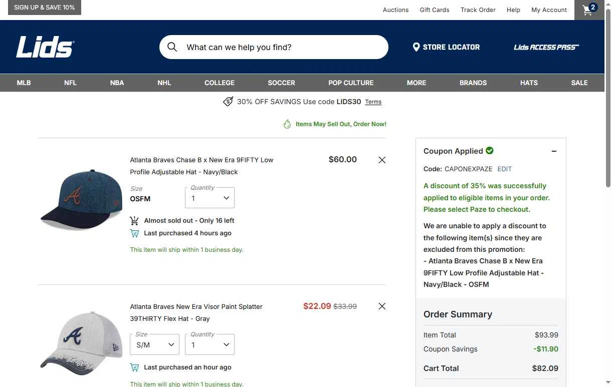 Lids Promo Codes - 25% Off (16 Verified) Nov 2025