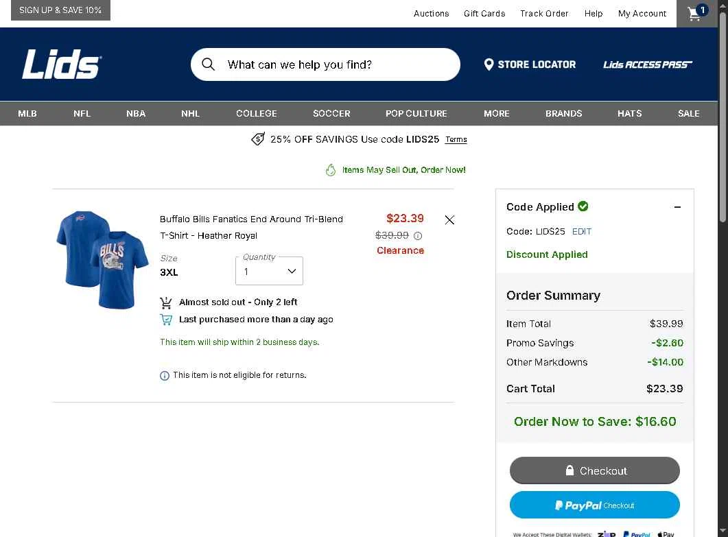 Lids Promo Codes - 60% Off (9 Verified) Dec 2025