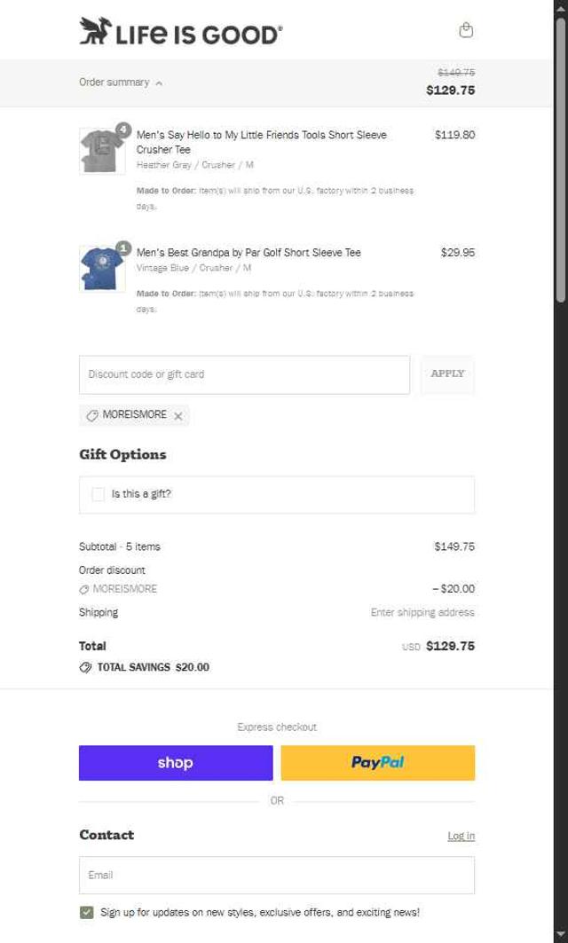 Life is Good Promo Codes - 10% Off (Verified) Sep 2025
