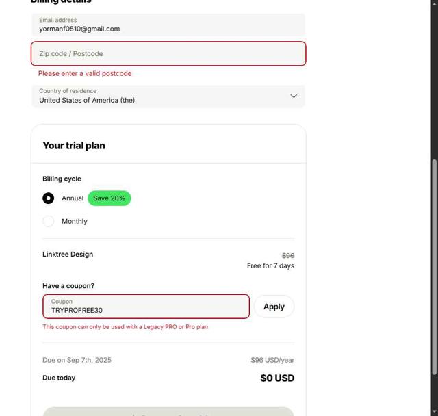 Linktree Discount Codes - $30 Off (1 Verified) Oct 2025