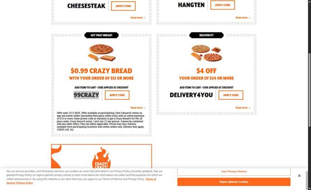 Little Caesars Promo Codes (4 Verified) - 15% Off Oct 2025