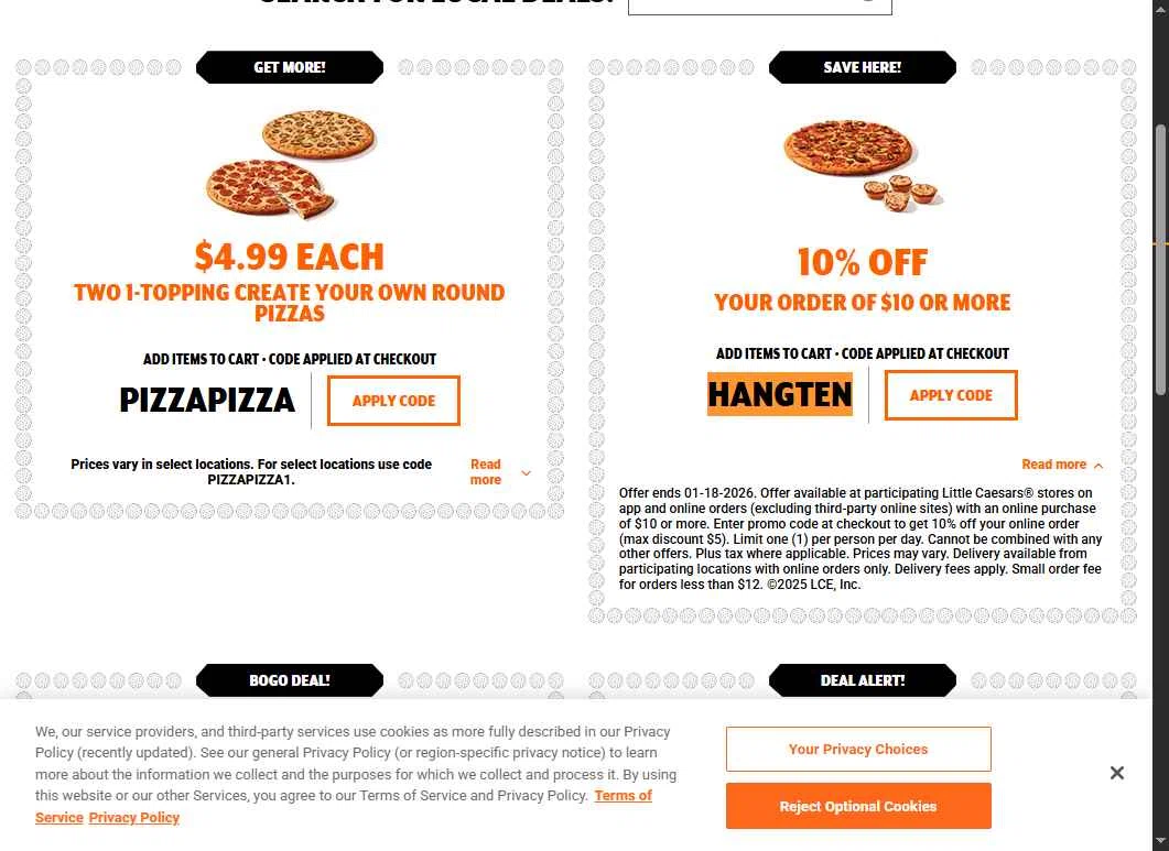 Little Caesars Promo Code - 10% Off (6 Verified) Jan 2026