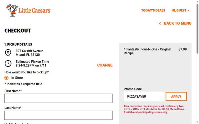 Little Caesars Promo Codes (6 Verified) - 20% Off Jul 2025