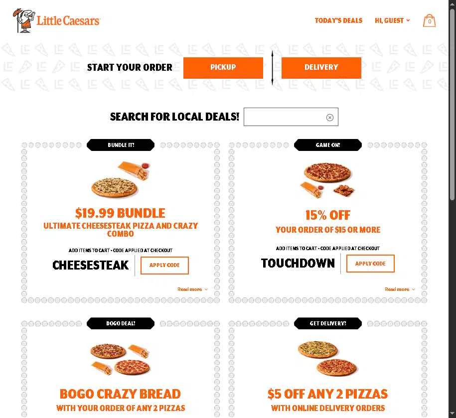 Little Caesars Promo Code - 15% Off (5 Verified) Nov 2025