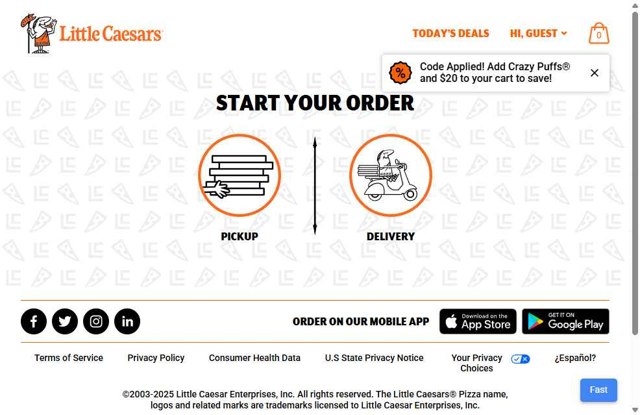 Little Caesars Promo Codes (5 Verified) - 20% Off Jul 2025