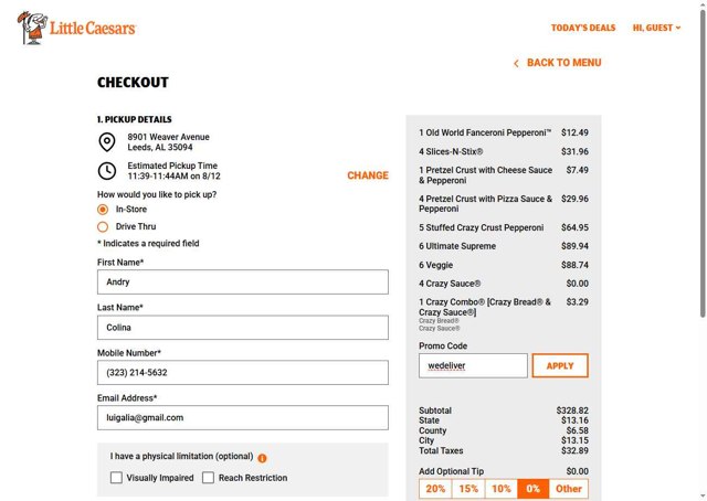Little Caesars Promo Codes (6 Verified) - 20% Off Aug 2025