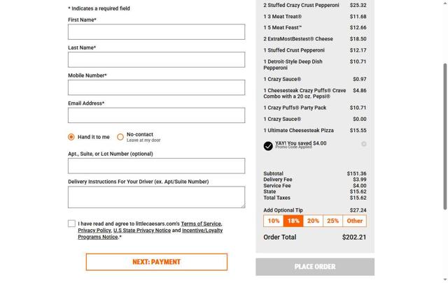 Little Caesars Promo Codes (4 Verified) - 15% Off Oct 2025