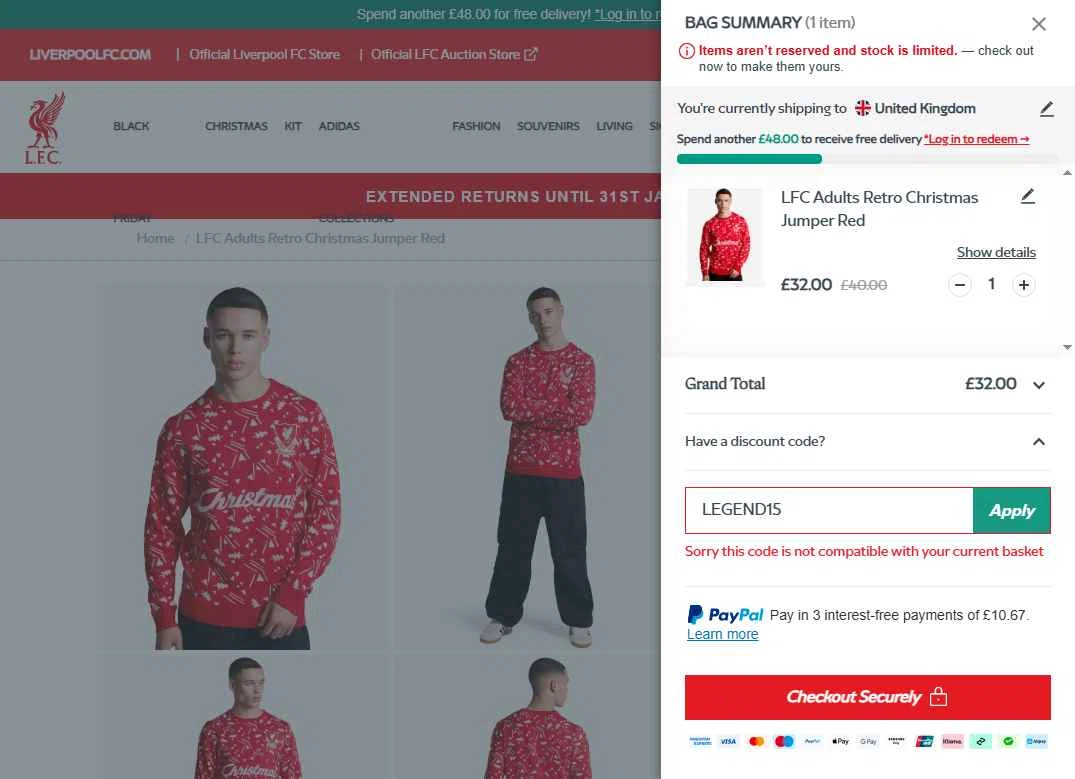 Liverpool FC Promo Codes - 15% Off (1 Verified) Dec 2025