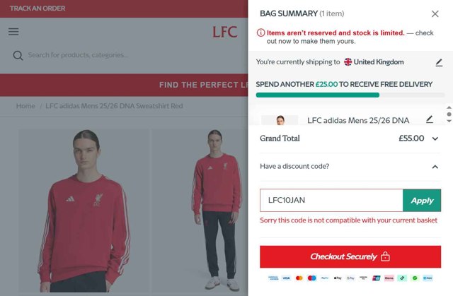 Liverpool FC Promo Codes - 15% Off (Verified) Sep 2025