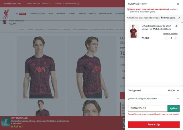 Liverpool FC Promo Codes - 25% Off (Verified) Sep 2025